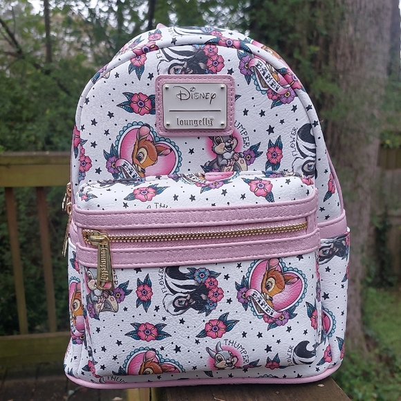Loungefly | Bags | Loungefly Pink And White Bambi Disney Mini Backpack ...